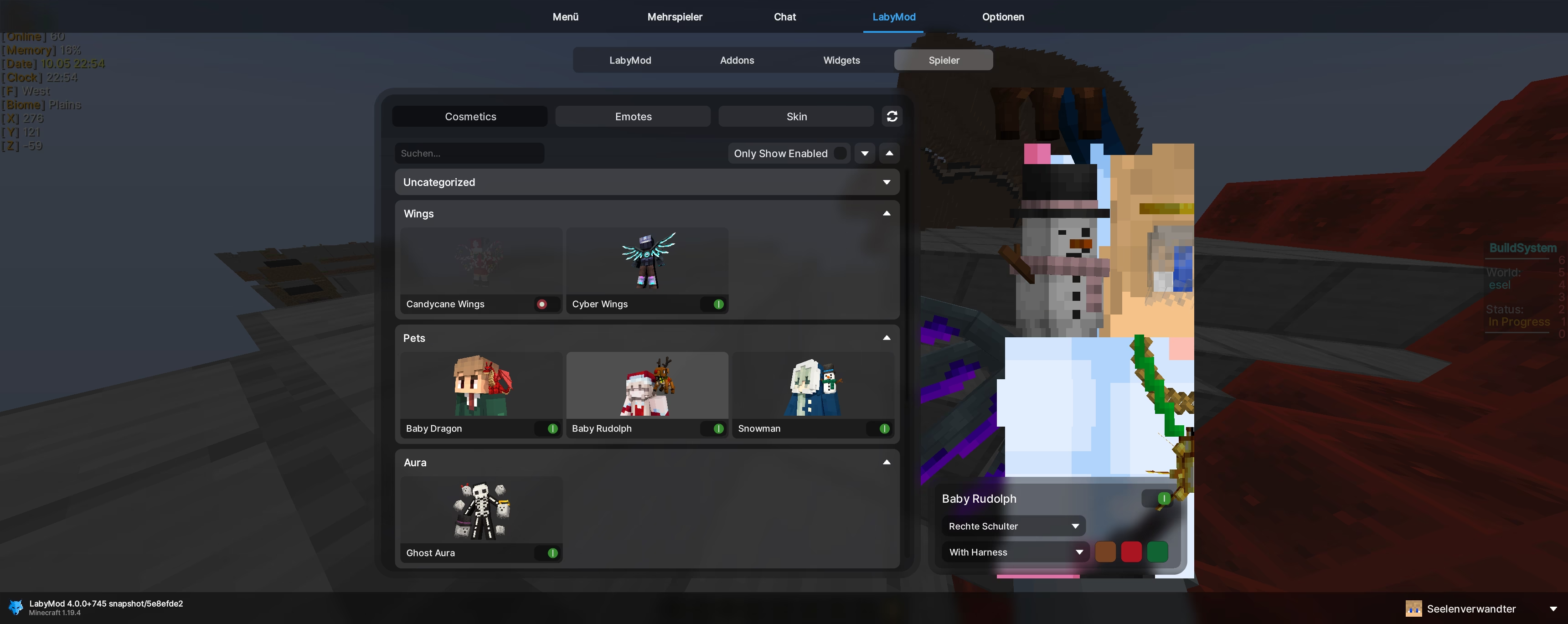 Cosmetic Zoom Bug with Rudolph | LabyMod Idea