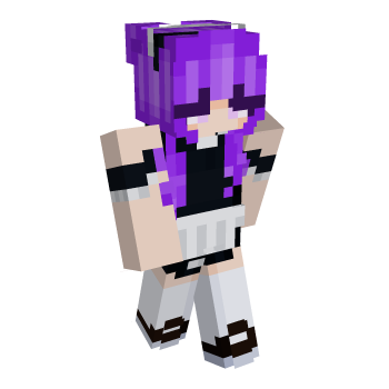 Purple Hair Maid Dress Minecraft Skin | Laby